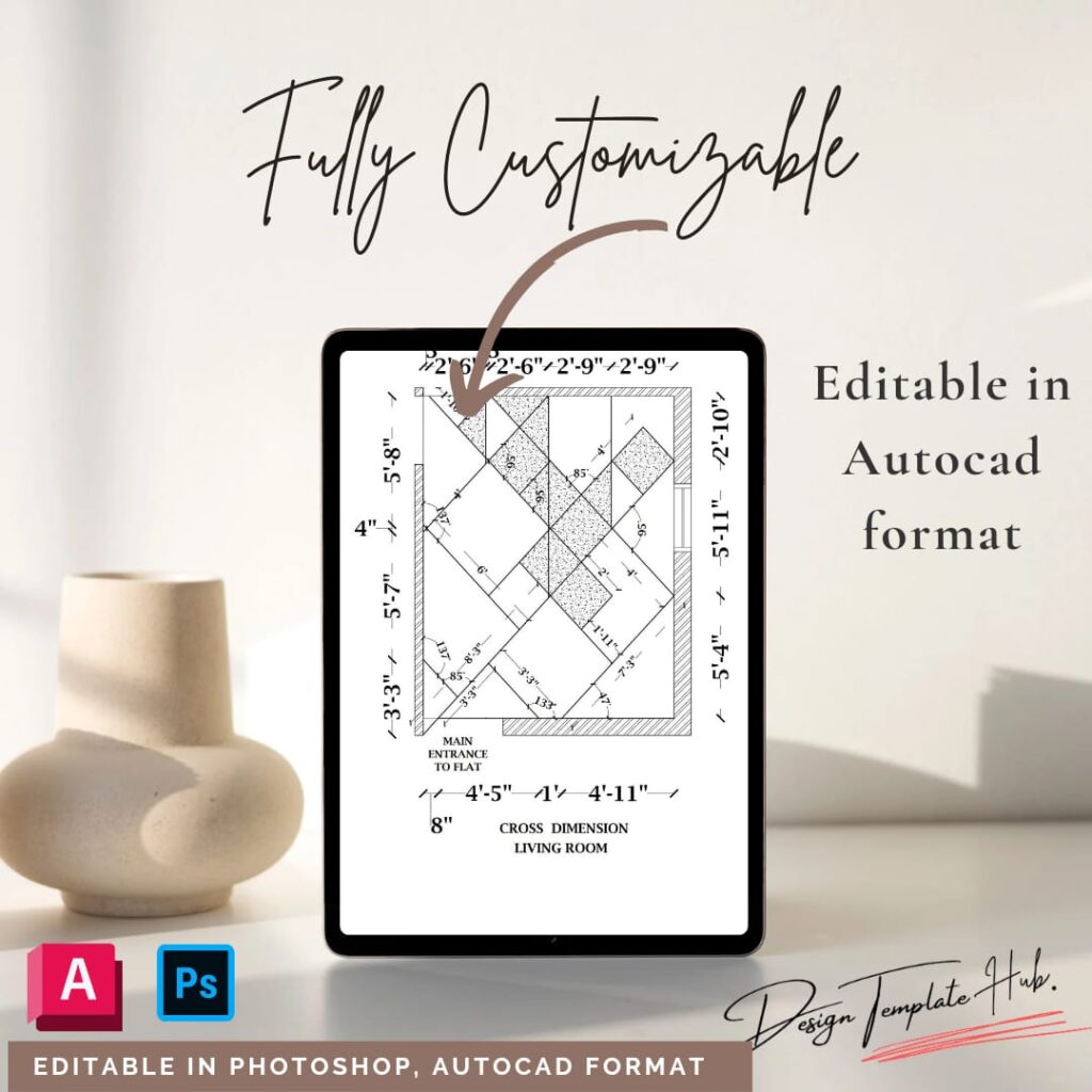 Flooring Inlay Design Template ( Photoshop and Autocad ) – Design ...