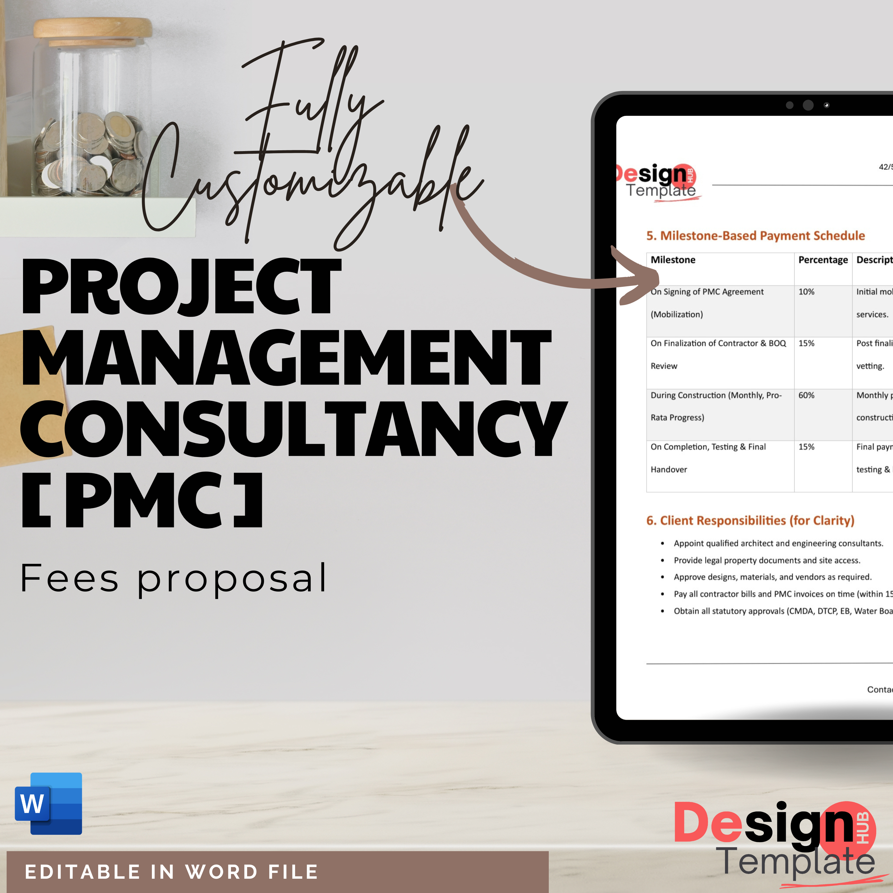 Project Management Consultancy [ PMC ] Fees Proposal – Design Template Hub