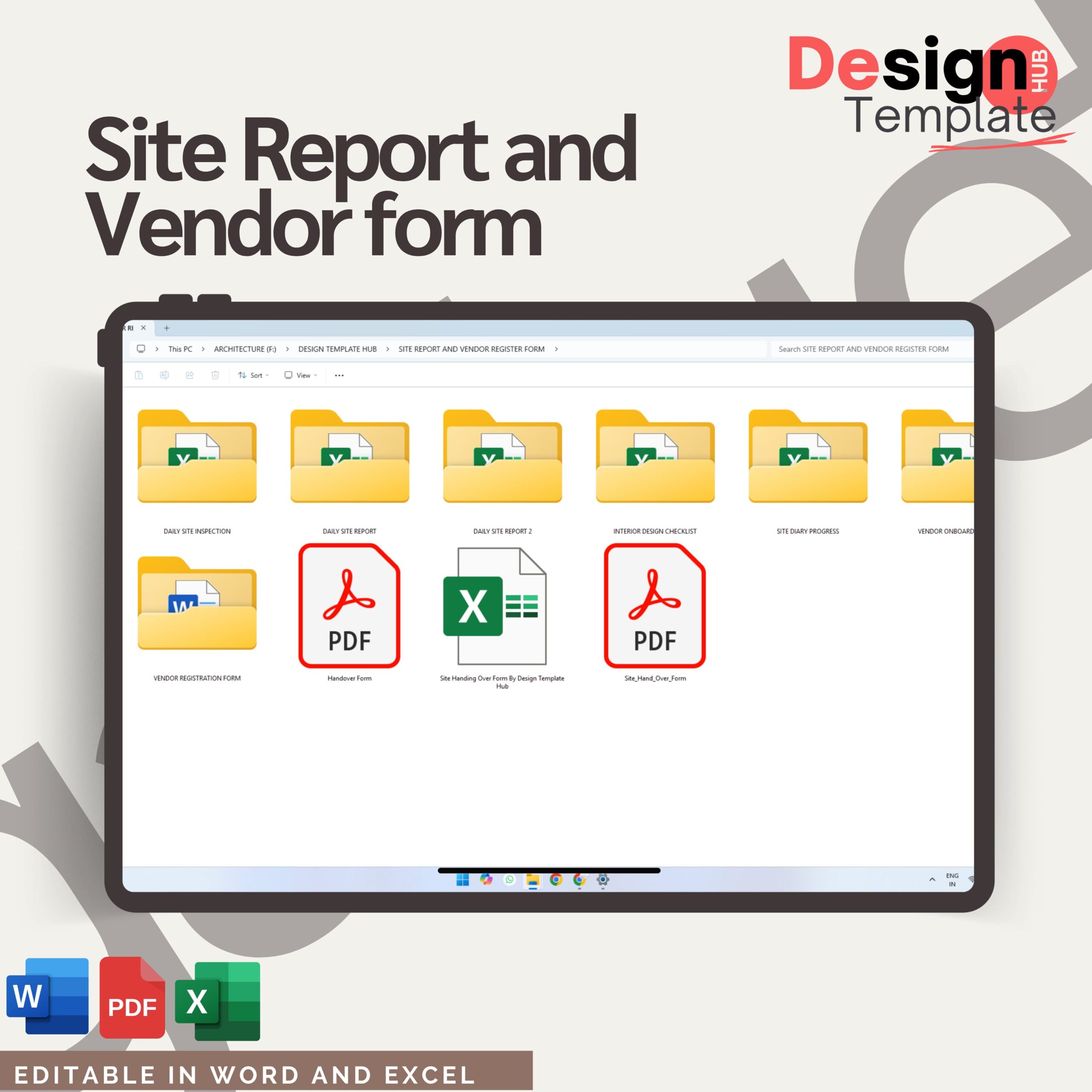 Site Managment toolkit ( Interior Schedule, Handover form, Checklist ...